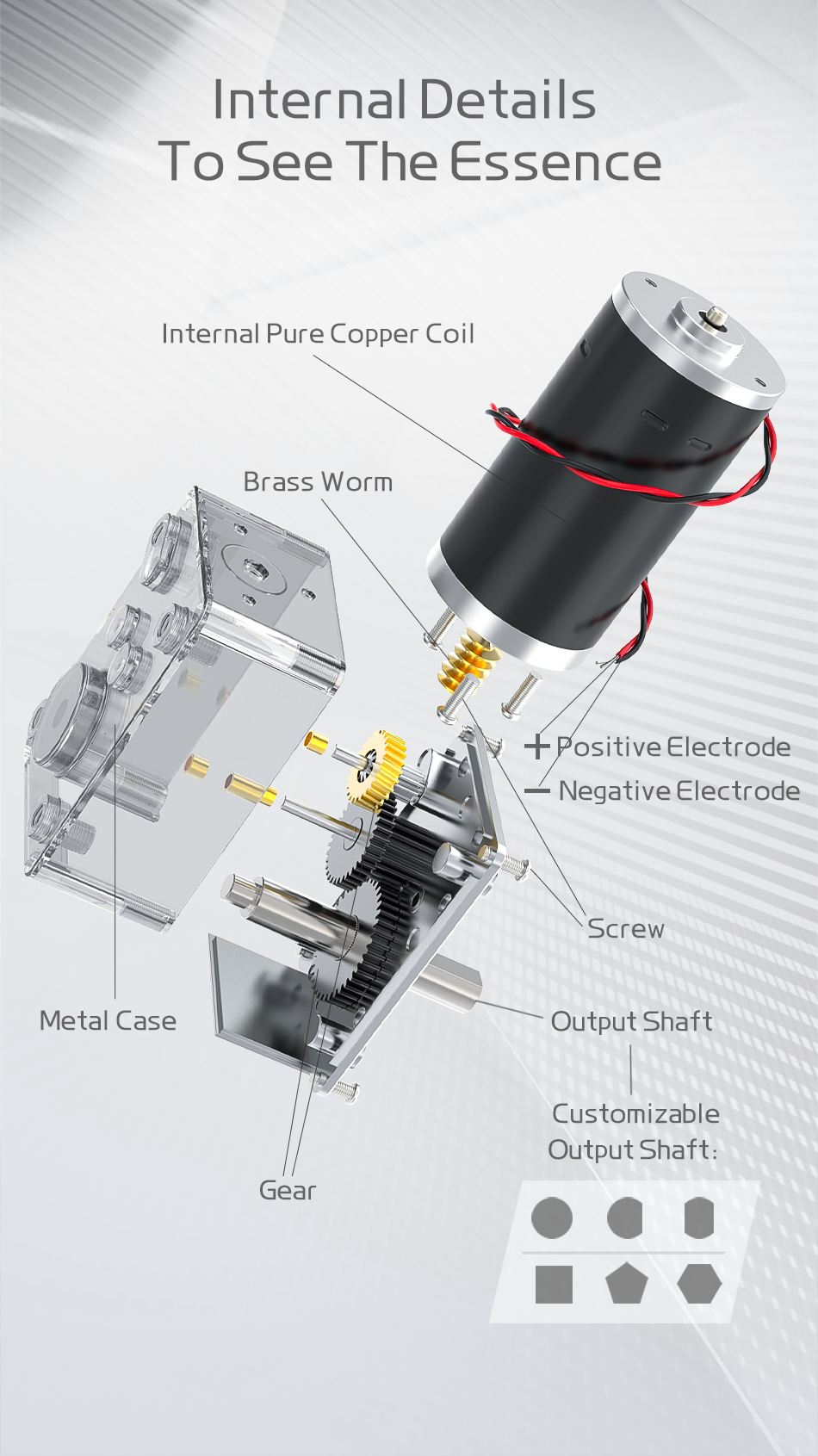 5840-31ZY Worm Gear DC Motor 12V/24V Forward And Reverse Adjustable ...