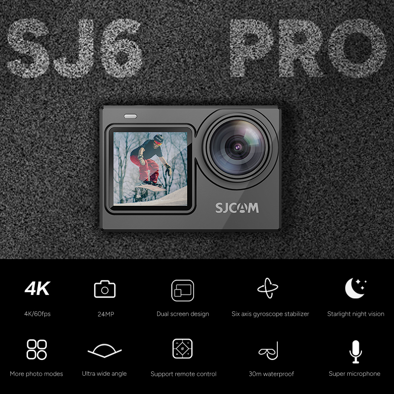 SJCAM SJ6Pro 4K60fps 24MP Action Camera | Shopee Philippines