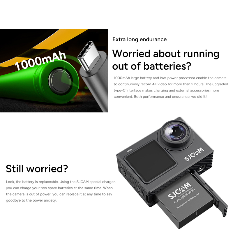 SJCAM SJ6Pro 4K60fps 24MP Action Camera | Shopee Philippines