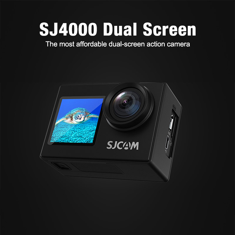 SJCAM SJ4000 Action Camera Dual Screen SJ4000 Air 4K Ultra HD Underwater Camera 30 Meters ...