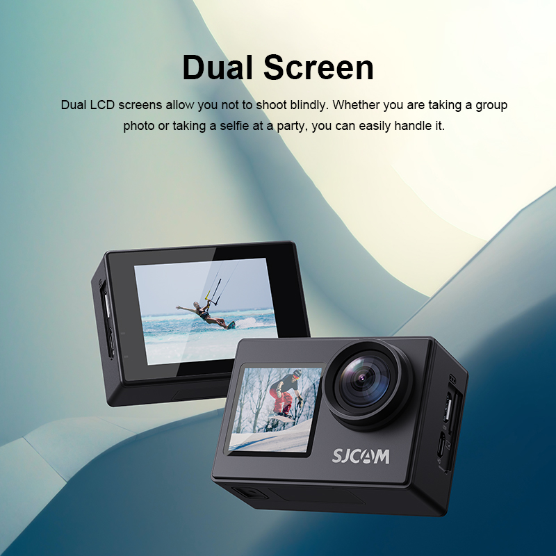 SJCAM SJ4000 Action Camera Dual Screen SJ4000 Air 4K Ultra HD Underwater Camera 30 Meters ...
