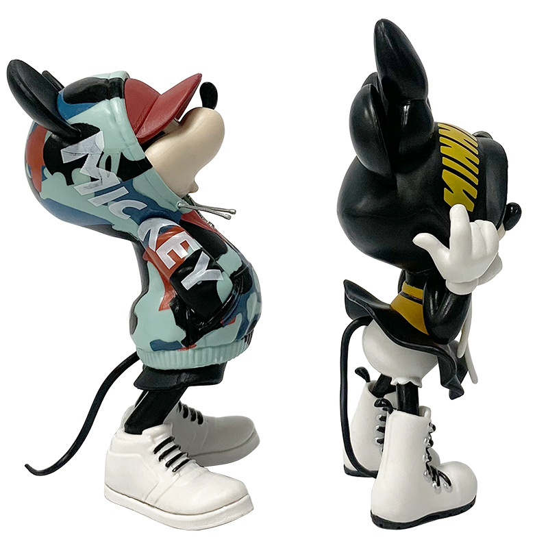 13-15cm MORSTORM Anime Figure Minnie Mouse Mickey Mouse Fashion Sweater ...