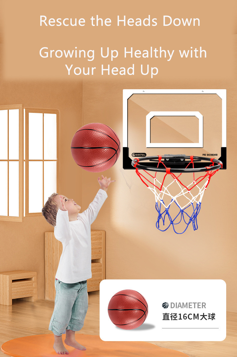 Kids Indoor Game Basketball Hoops Family time Iron Basketball Hoop ...