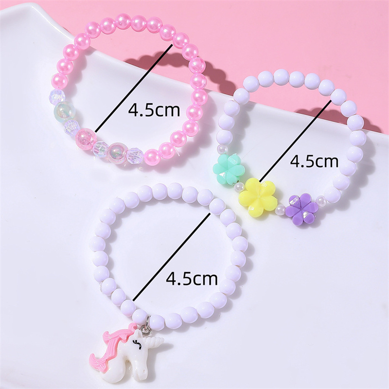 3Pcs/set Kids Cartoon Bracelet | Unicorn Mermaid Bracelet｜Girl Bracelet ...