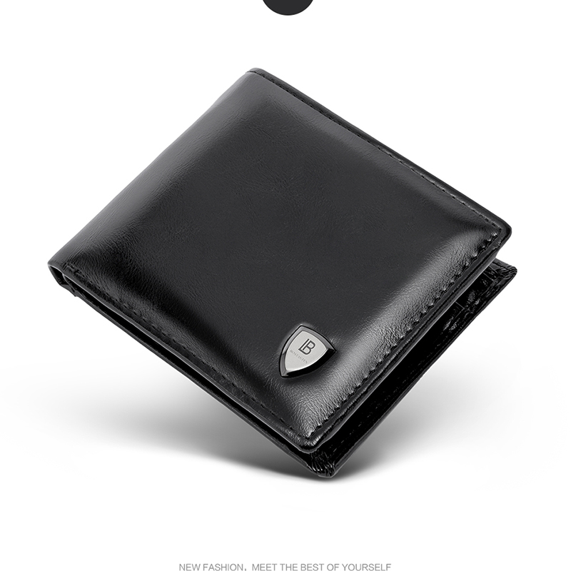 Bostanten Leather Wallet With Box For Men Original Zipper Coin Purse ...