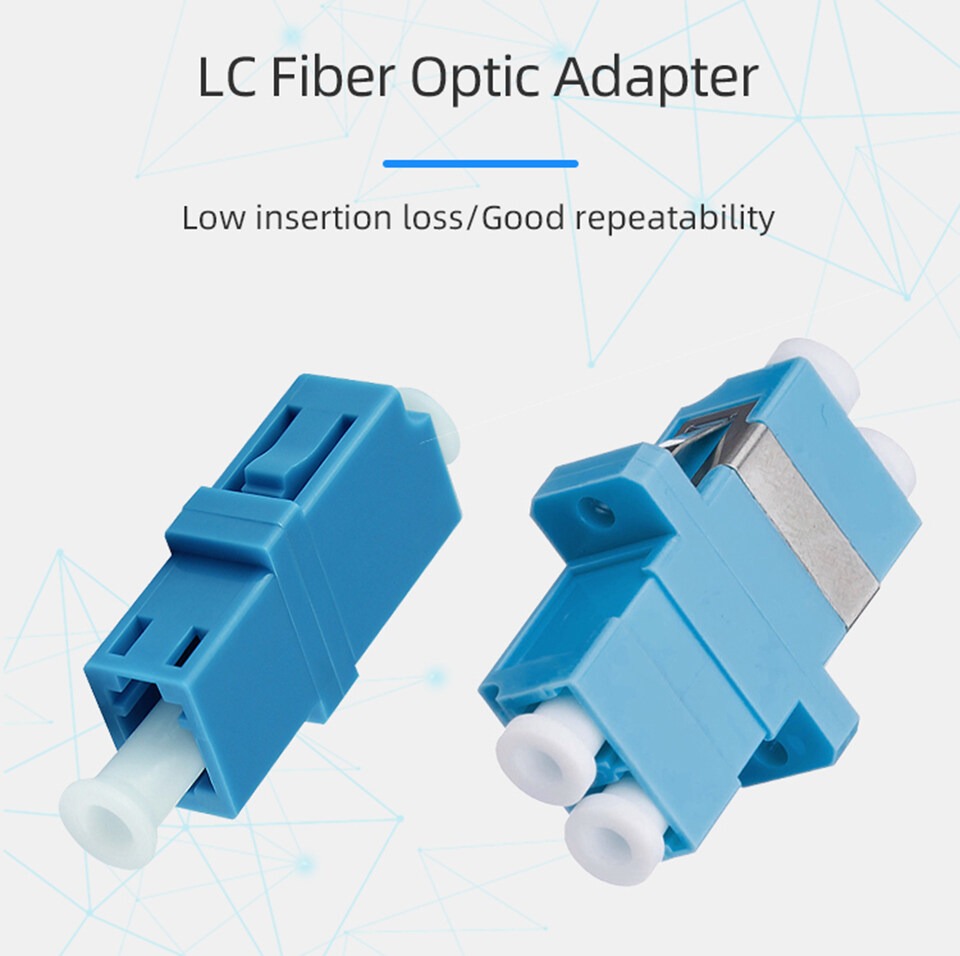 JT-COM 50 pcs FTTH SC/LC Fiber Optic Adaptor SC-SC Coupler SC Female to ...