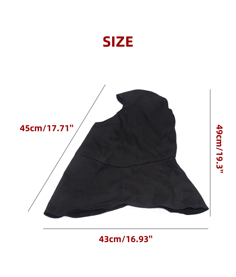 The new sputtering spark-retardant soft cloth welding mask is used for ...