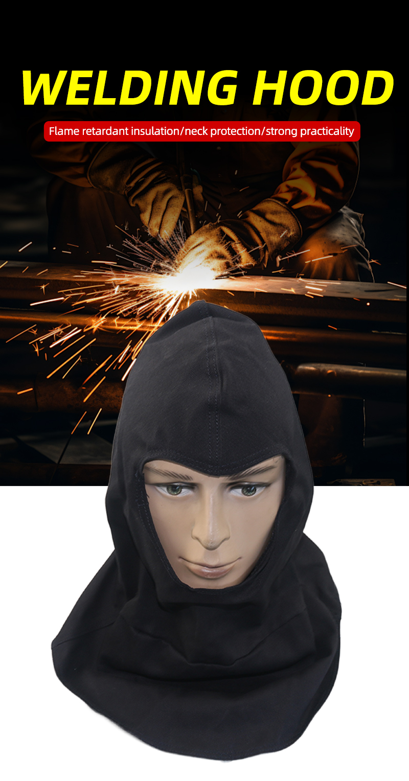 The new sputtering spark-retardant soft cloth welding mask is used for ...