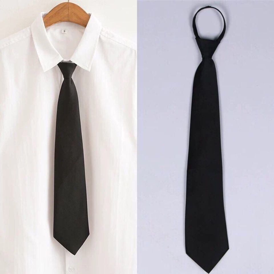 Preppy Male Female Students Red Blue Black Monochrome Solid Color Tie ...