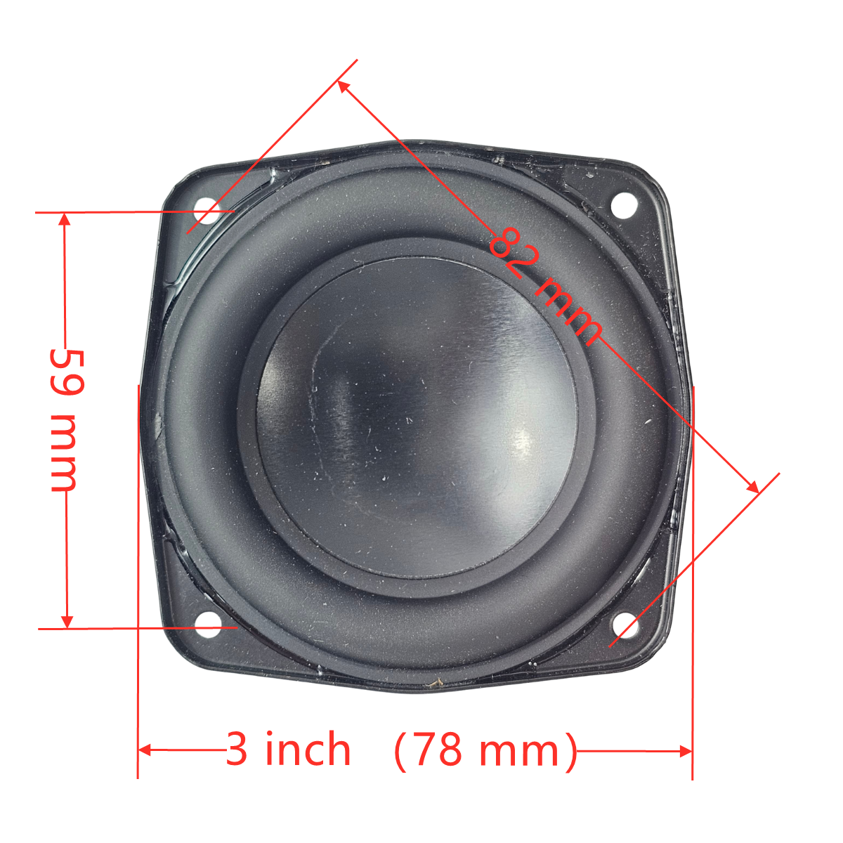 999DIY SU subwoofer 3 inch 4Ω 30W full range speaker 3 inch speake ...