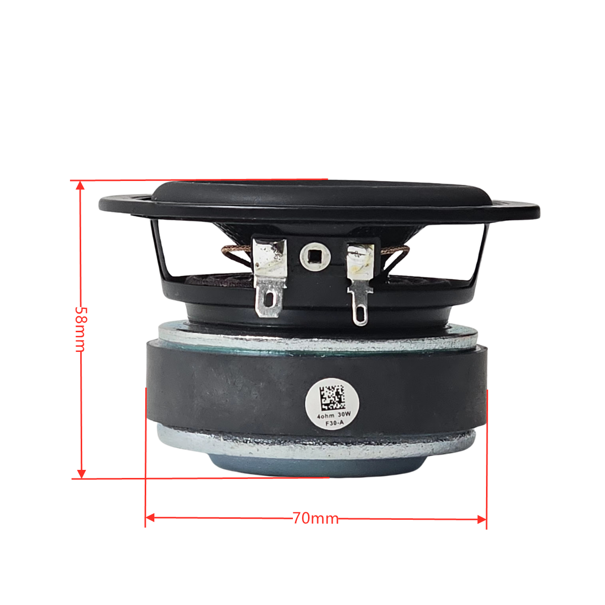 999DIY SU 3 inches 4Ω 30W Midrange Speaker 3” full range speaker 3inch ...