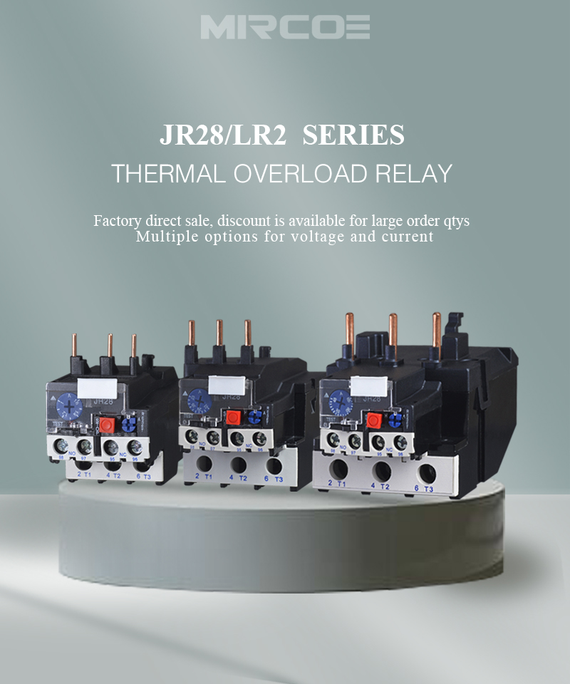 Thermal overload relay JR28(LR2-D) for magnetic contactor CJX2(LC1-D) LR2-D13 D23 D33 (1-93A ...