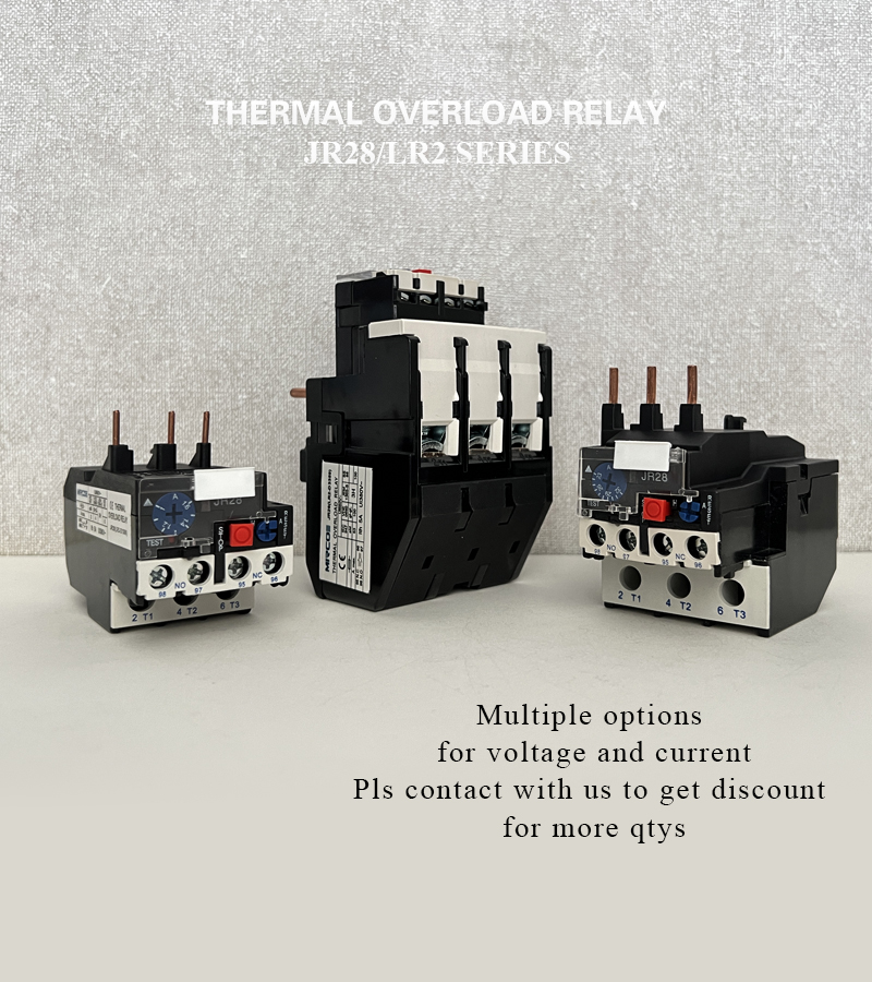 Thermal overload relay JR28(LR2-D) for magnetic contactor CJX2(LC1-D) LR2-D13 D23 D33 (1-93A ...