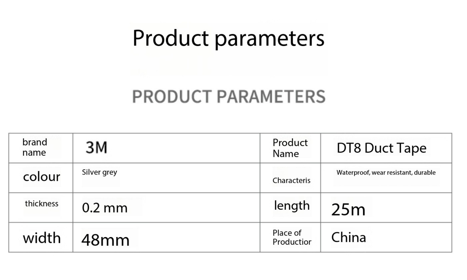 3M DT8 Duct Tape DT8 Industrial Strength Multi-Use Silver | Shopee ...