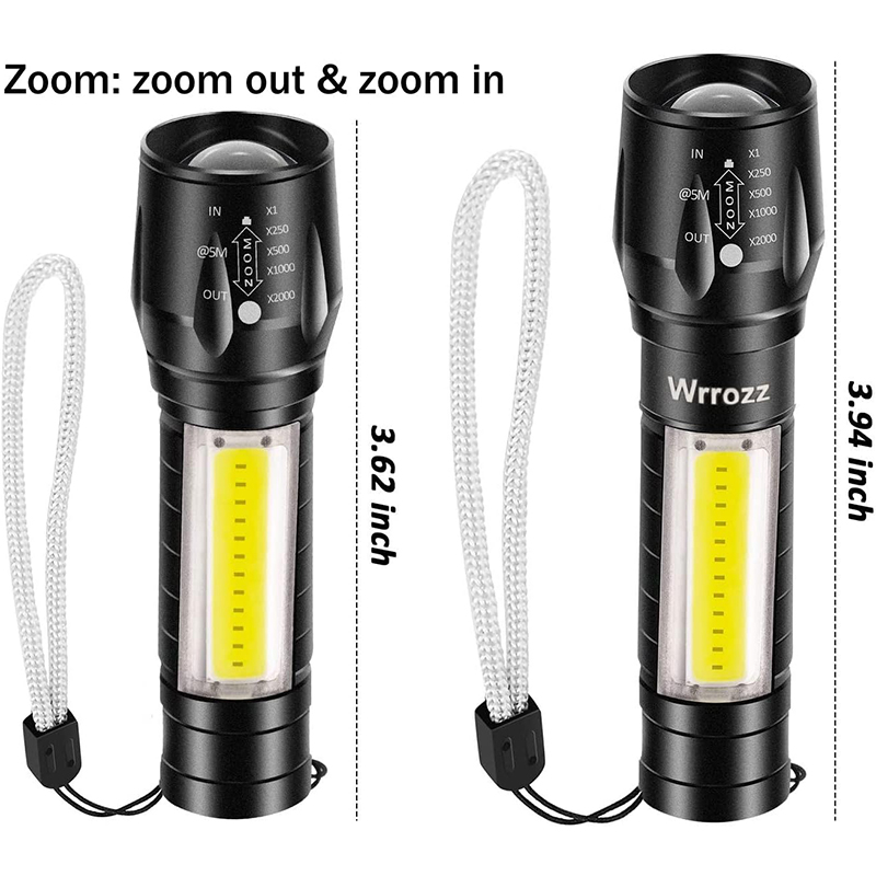 Mini LED Flashlight, Rechargeable USB Flashlight, Super Bright Handheld ...