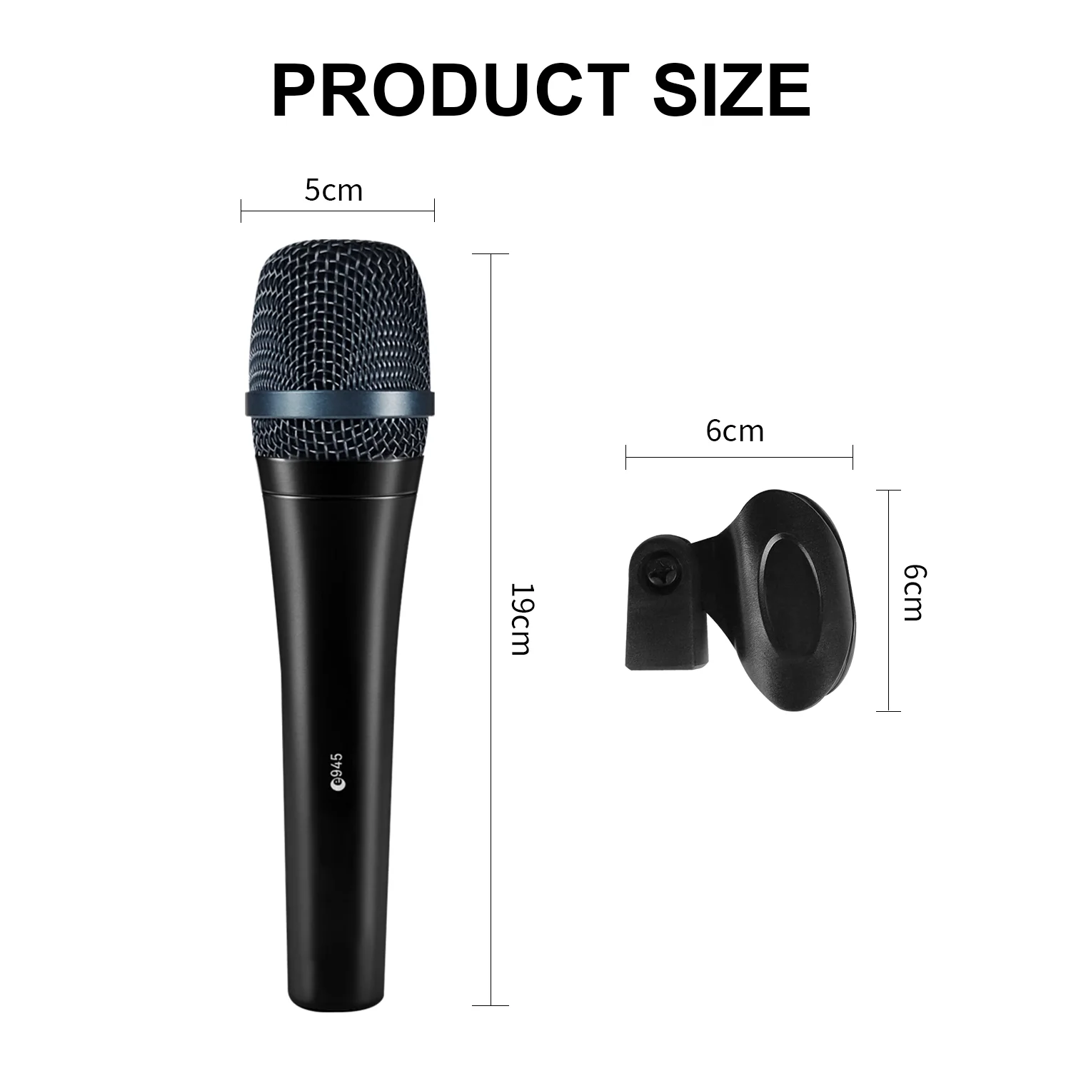 E945 Supercardioid Dynamic Microphone Professional Wired Handheld ...