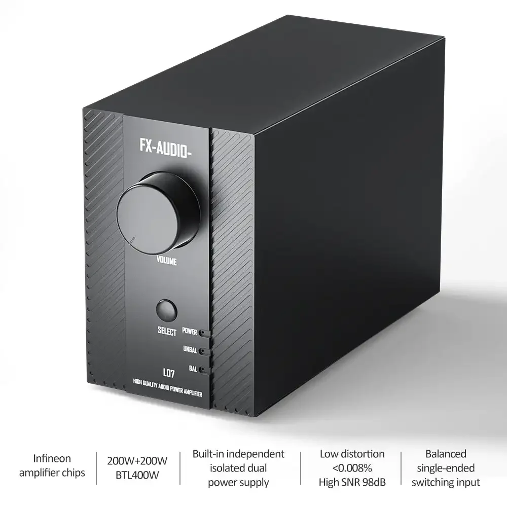 Fx-audio L07 Full Balance Digital Power Amplifier HIFI Fever 200W High ...