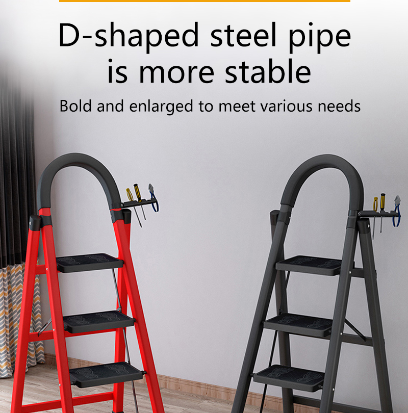 【Thickened】3/4/5/6 Step Ladder Foldable Aluminum Heavy Duty Hagdanan ...