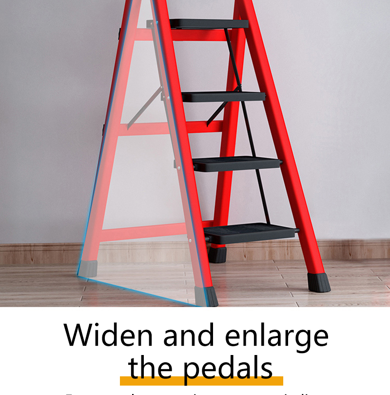 【Thickened】3/4/5/6 Step Ladder Foldable Aluminum Heavy Duty Hagdanan ...