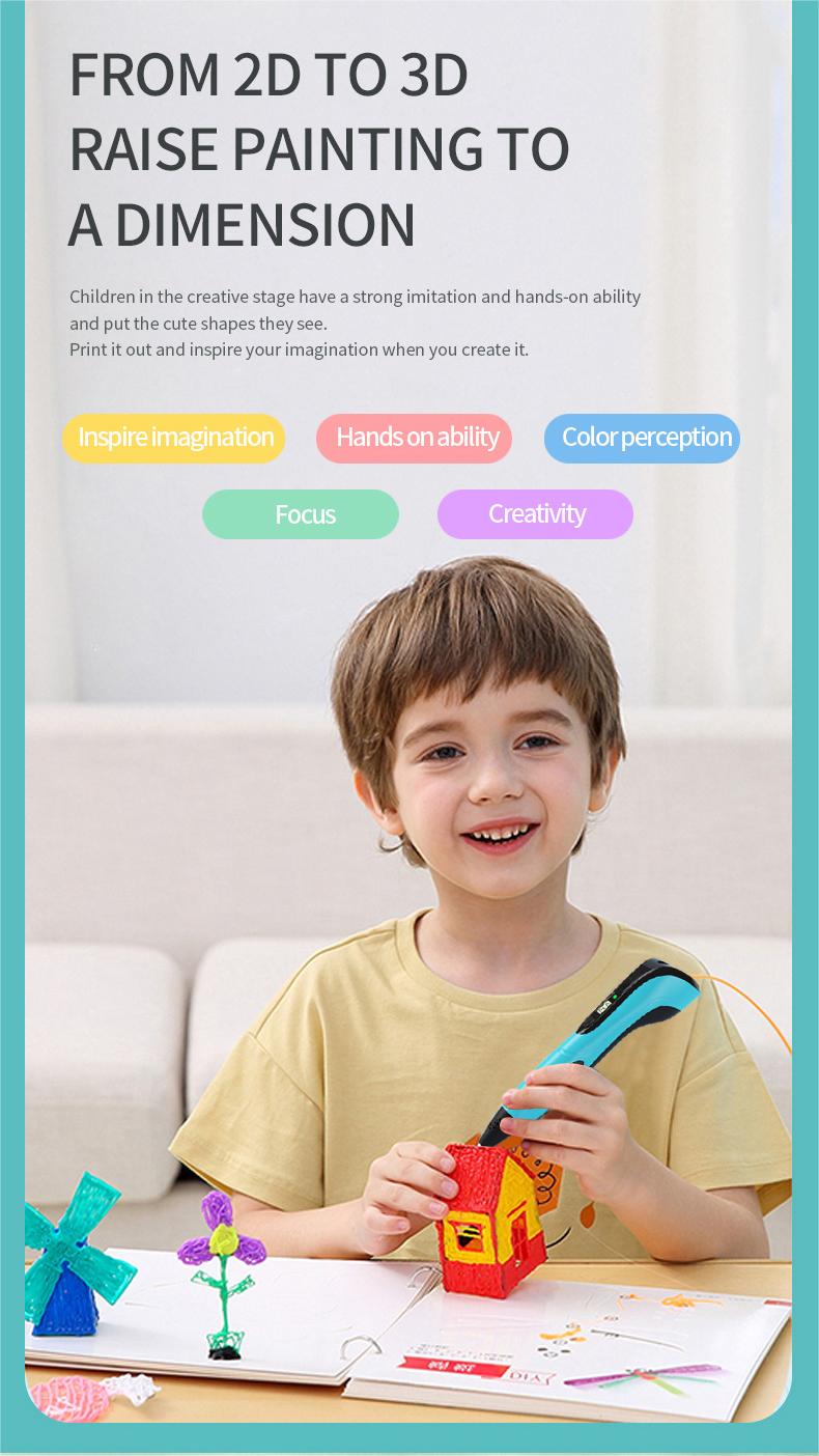 3D Printing Pen DIY Three-dimensional Painting Children Toys Fun ...