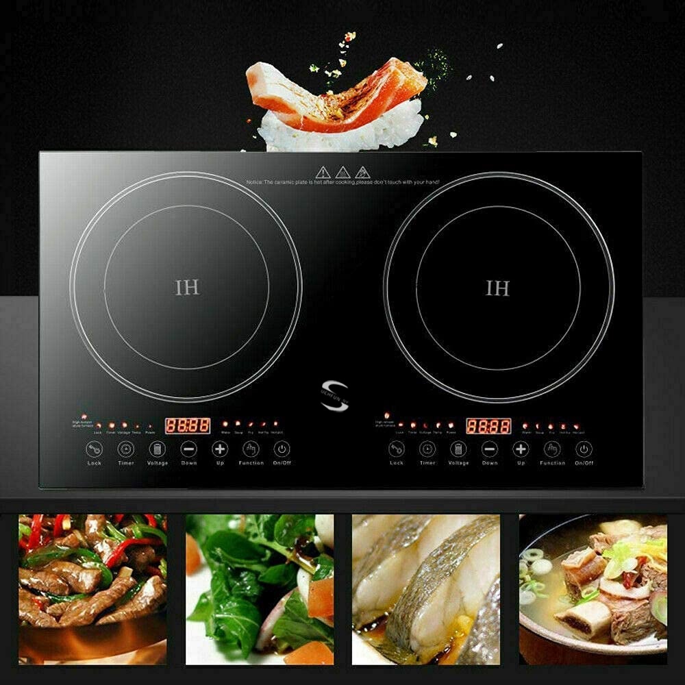 BOBI Induction cooker double heating panel desktop embedded induction ...