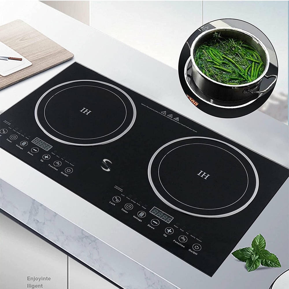 BOBI Induction cooker double heating panel desktop embedded induction ...