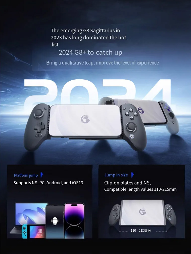 GAMESIR G8+ Wireless Mobile Game Controller Mobile Tablet Android ...