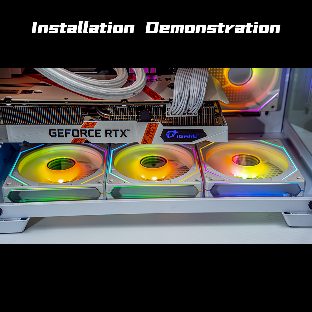 Jungle Leopard Prism 6Pro ARGB CPU Fan 120mm 3-sided Infinite Mirror 5V ...