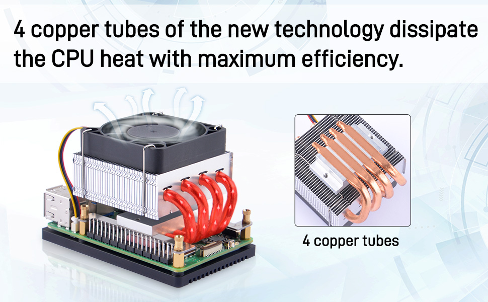 52Pi Low-Profile Plus CPU Cooler for Raspberry Pi 5 CPU Fan | Shopee ...