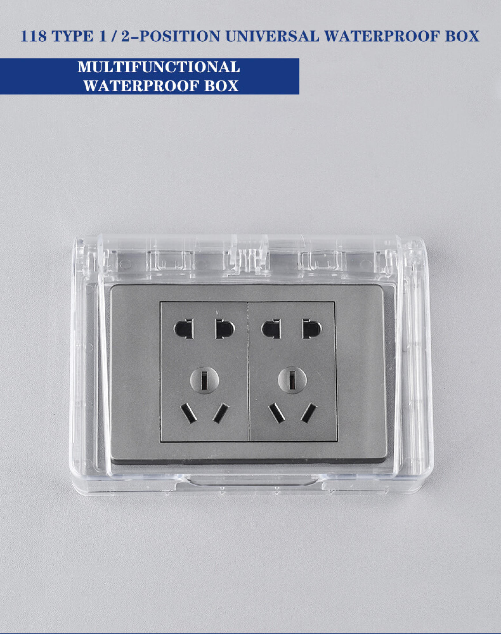 LP Socket Waterproof Cover Box Switch Protective Cover Transparent ...