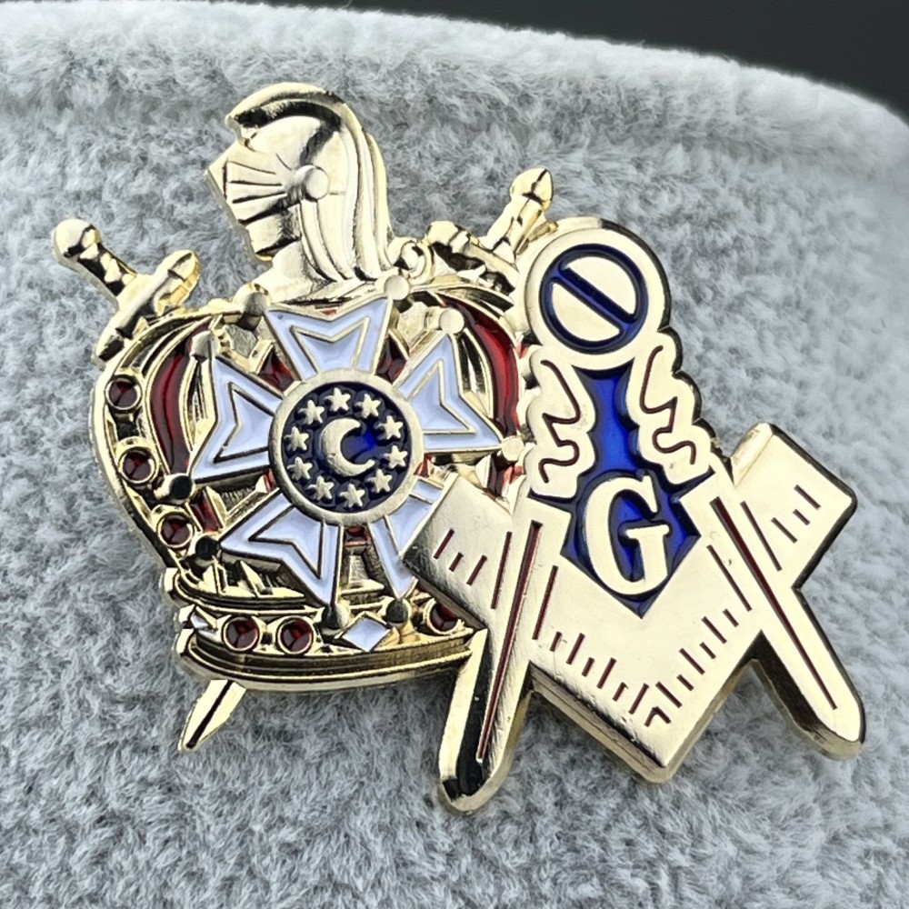 Demolay Mason New Design Enamel Lapel Pin Collar Pin Size 35x33MM ...