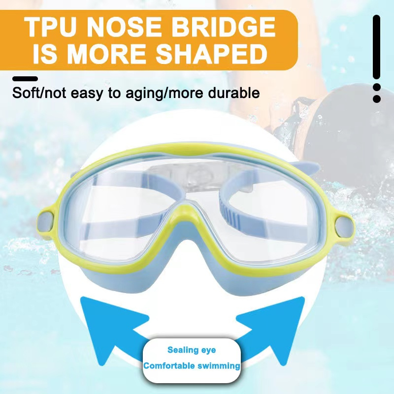 Kids Goggles for Swimming Anti-Fog Goggle Mask for Diving Swim Googles ...
