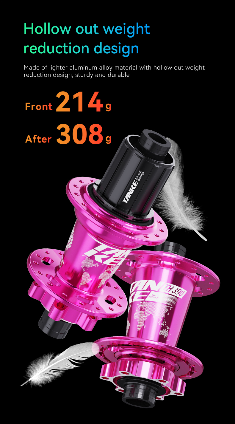 TANKE MTB Hub 6Paw 120 Sound 4 Bearing 28 32 36 Holes Quick Release ...