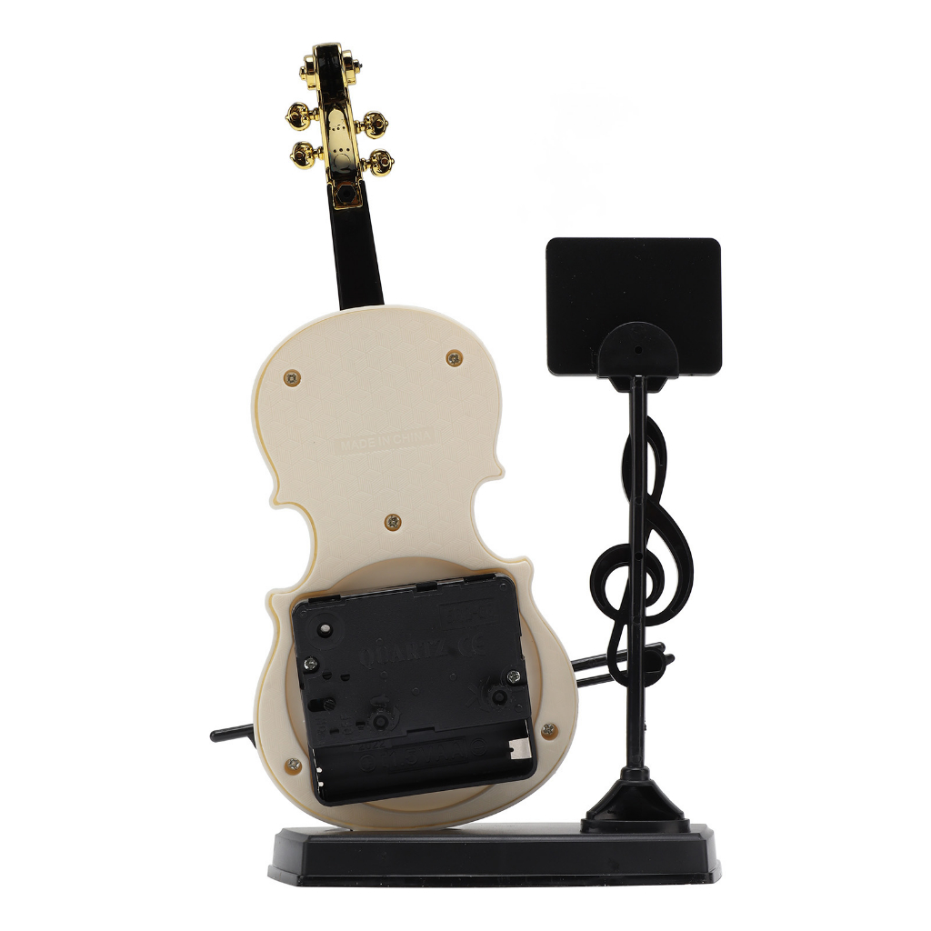 Creative retro craft gift violin alarm clock student clock guitar model ...