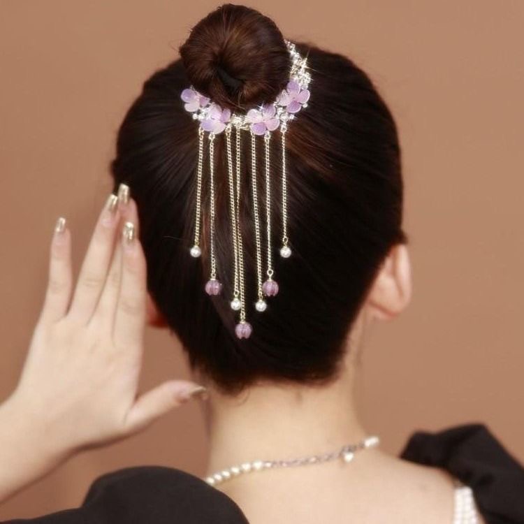 High-end Ball Head Clip Female Antique Lily of the Valley Back Head ...