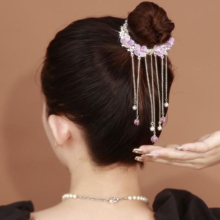 High-end Ball Head Clip Female Antique Lily of the Valley Back Head ...