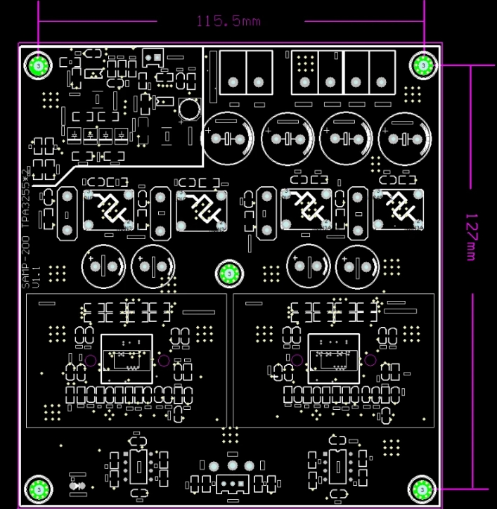 ⭐SAMP-200 1200W Dual TPA3255 Bluetooth Power Amplifier Board 600W+600W ...