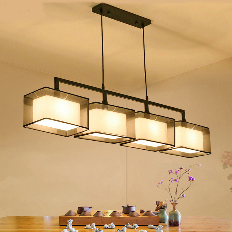 AIMI Chinese Style Pendant Light Living Room Dining Room Geometric ...