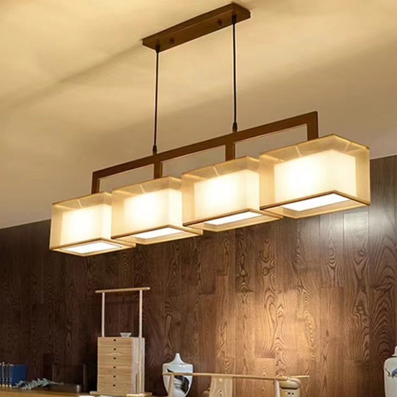 AIMI Chinese Style Pendant Light Living Room Dining Room Geometric ...