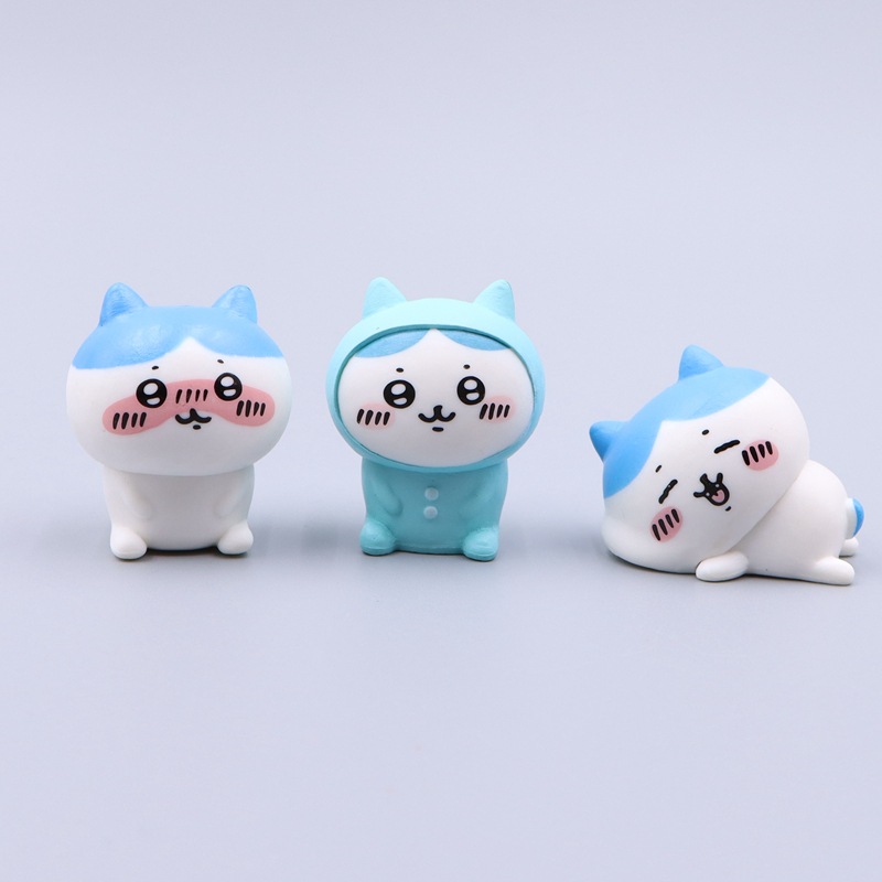 9Pcs/Set Japan Cartoon Chiikawa Anime Figure Kawaii Hachiware Usagi Shy ...