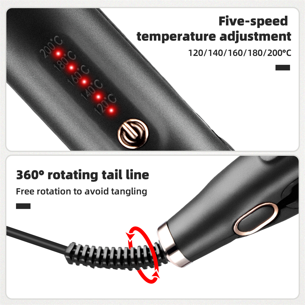 CkeyiN Hair Straightener and Curler 2 in 1 Ceramic Mini Small Flat Iron ...