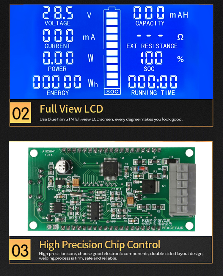 PZEM015 DC 200v Battery Monitor Capacity Tester Ammeter Voltmeter ...