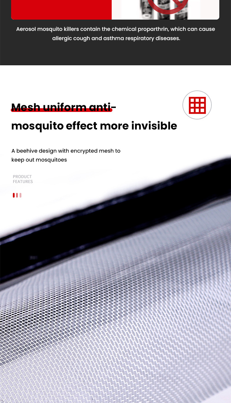 Upgrade Anti Mosquito Net Window Screen Magnetic With Velcro Mesh ...