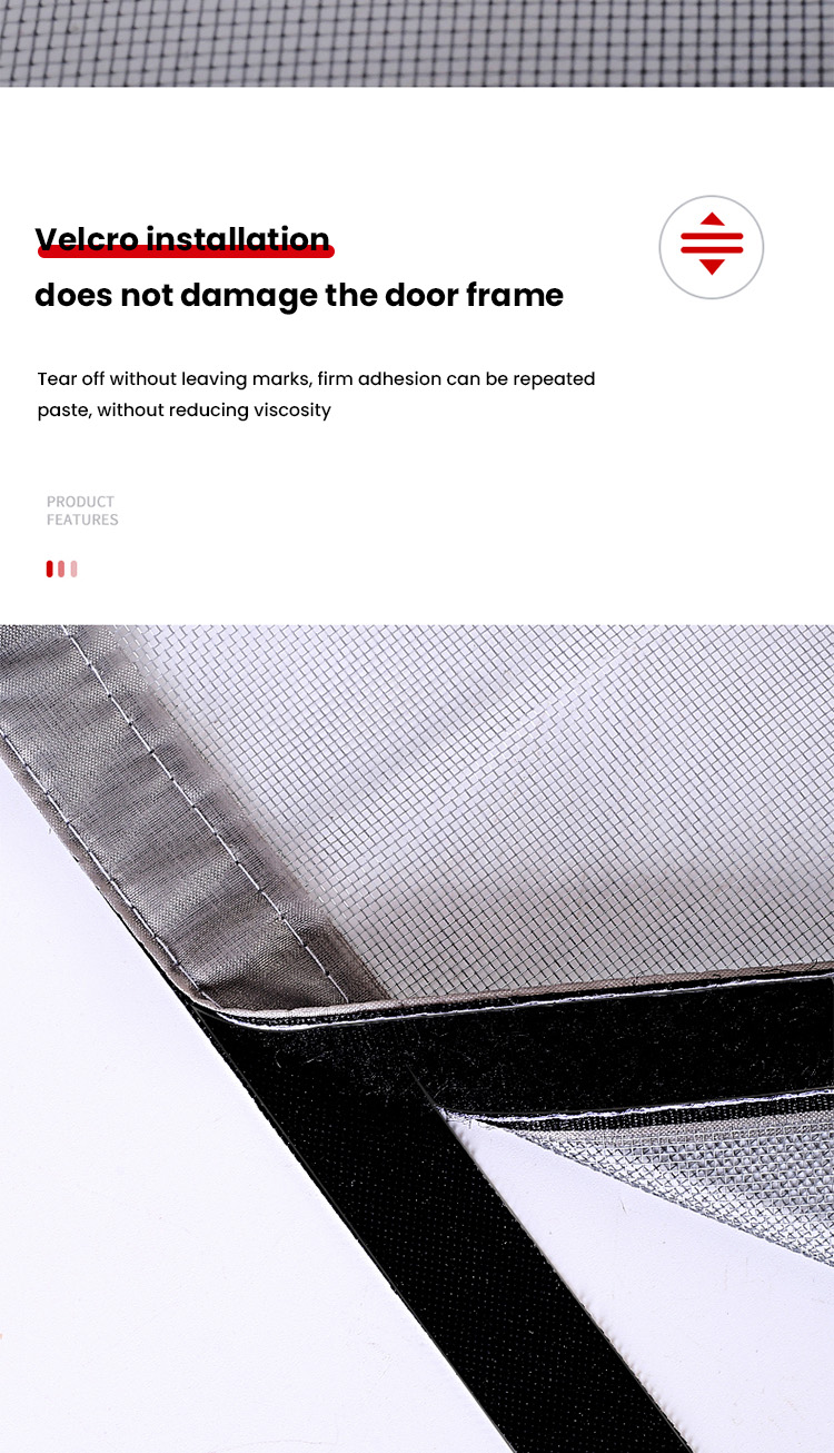 Upgrade Anti Mosquito Net Window Screen Magnetic With Velcro Mesh ...