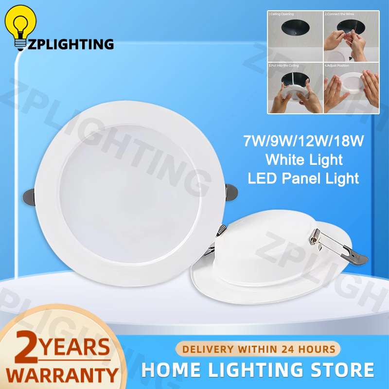 LED Pin Light Ceiling Round Downlight 7-18W Recessed Panel Light Ultra ...