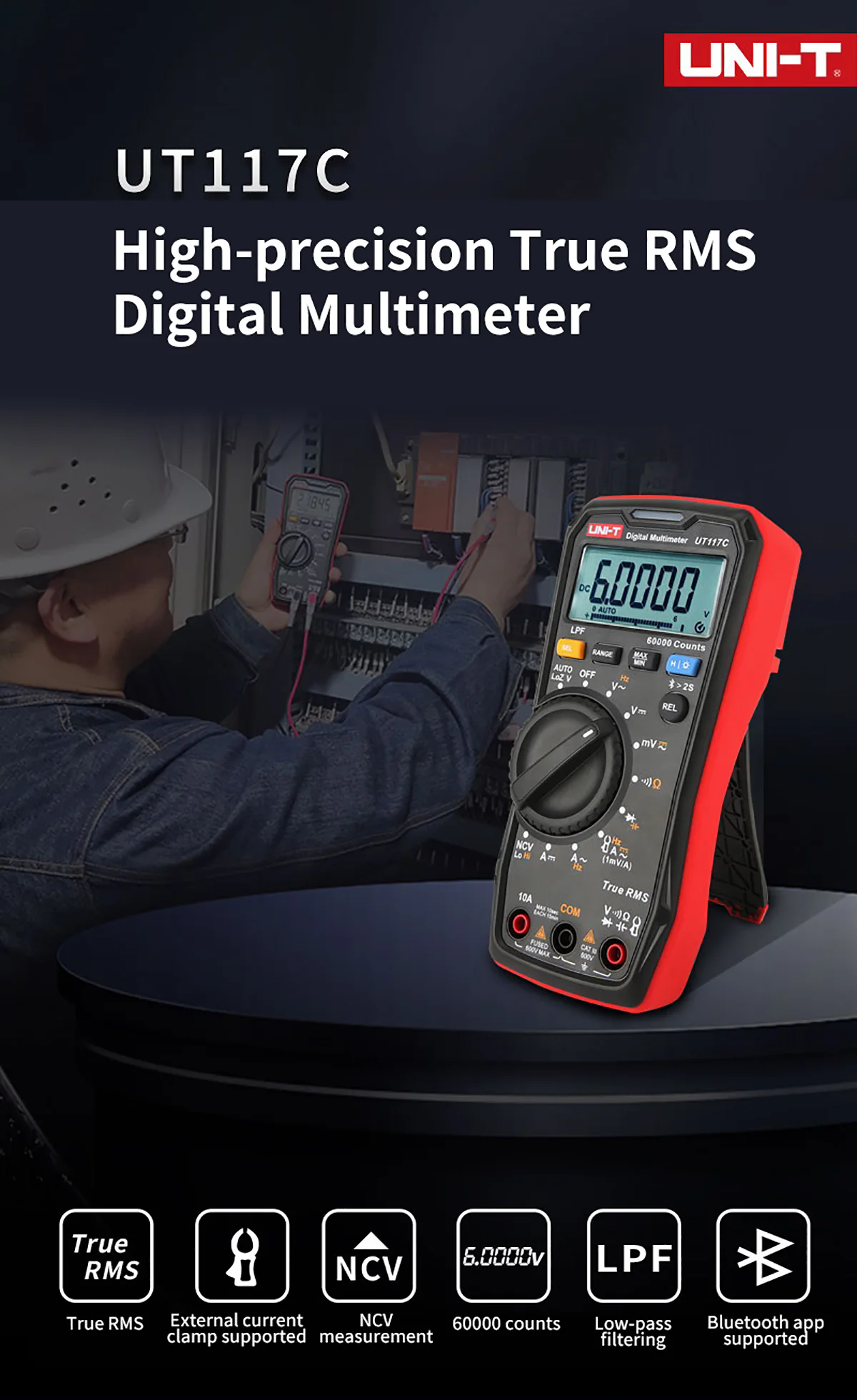 UNI-T UT117C high-precision true effective value professional ...