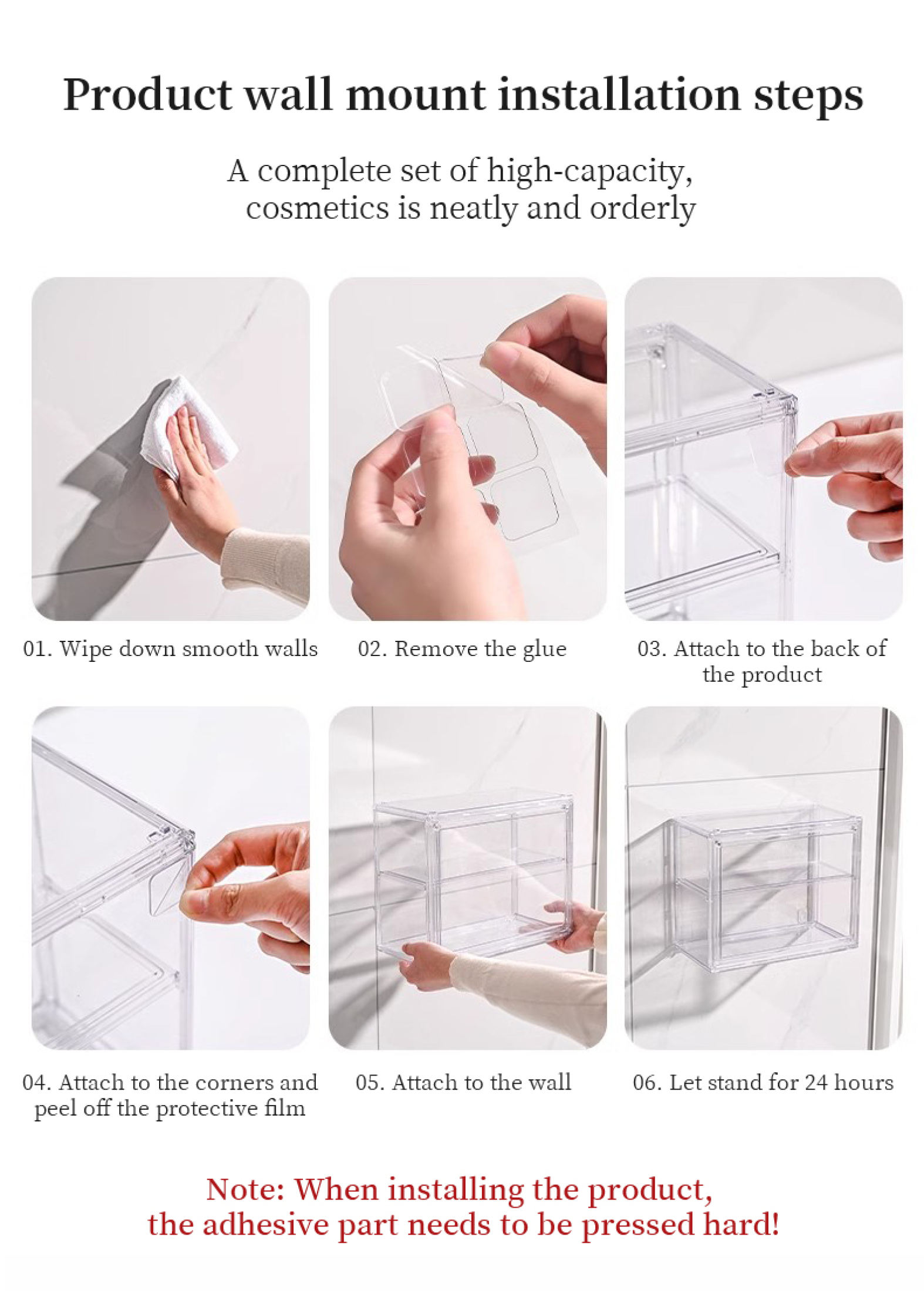 MISN Acrylic Display Case Popmart Storage Organizer Wall Mounted Transparent Boxes Stackable ...