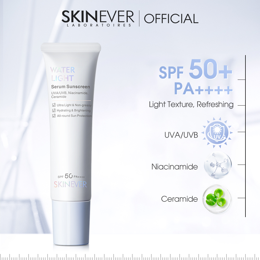 SKINEVER Sunscreen SPF50+ PA++++ UV Whitening Sunblock Cream Face And ...