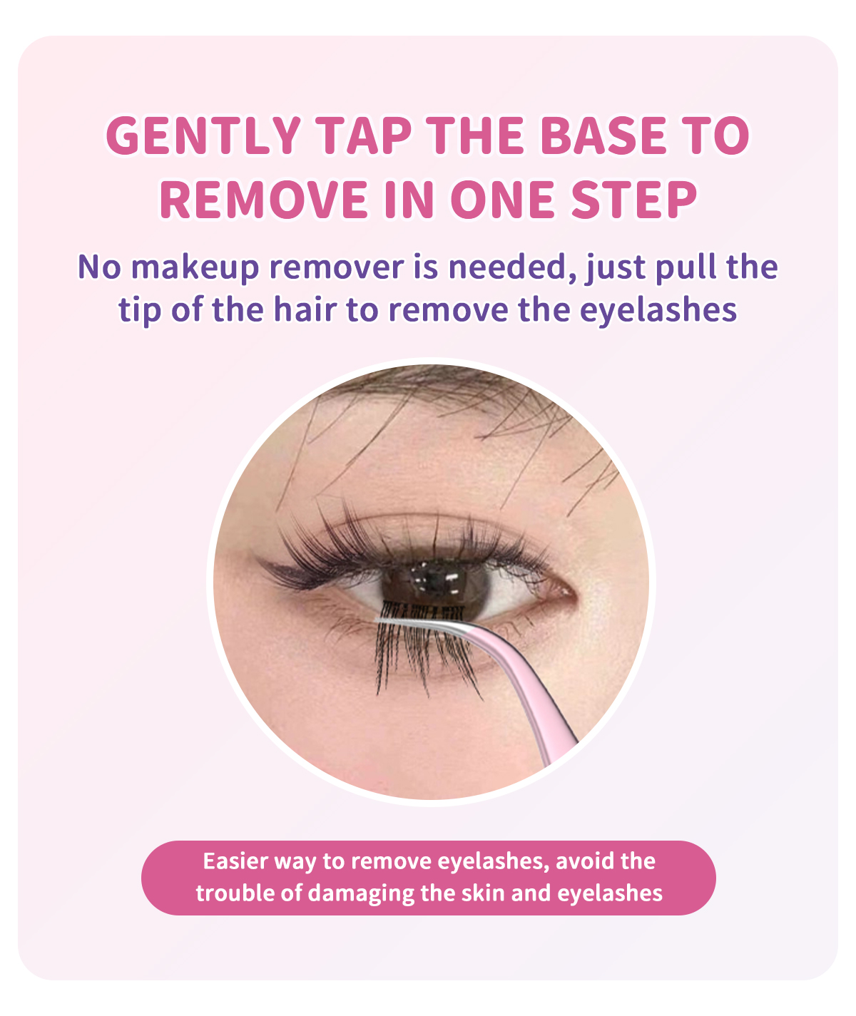 Elyzza Glue-free Kitty Paws False Eyelashe Extension 10-12mm C Curl ...