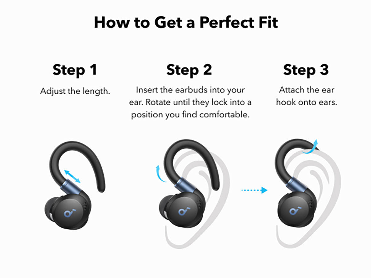 Soundcore Sport X20 by Anker, True-Wireless Workout Earbuds, Rotatable ...